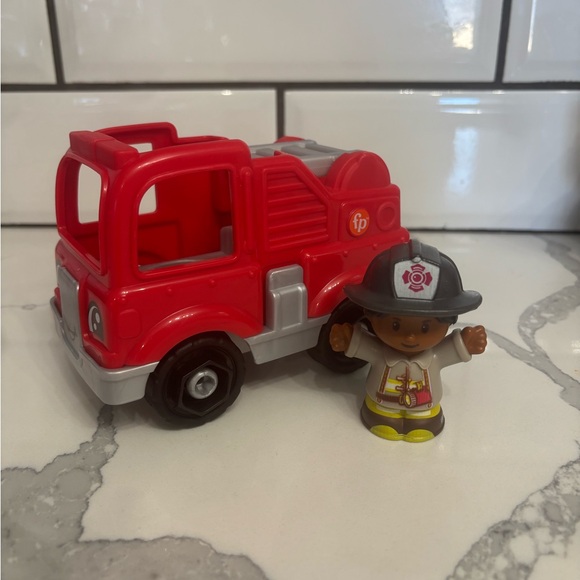 Little People | Toys | Little People Firefighter And Truck 29 | Poshmark